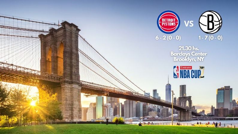 PISTONS vs Nets | NBA Cup | Pistons Argentina